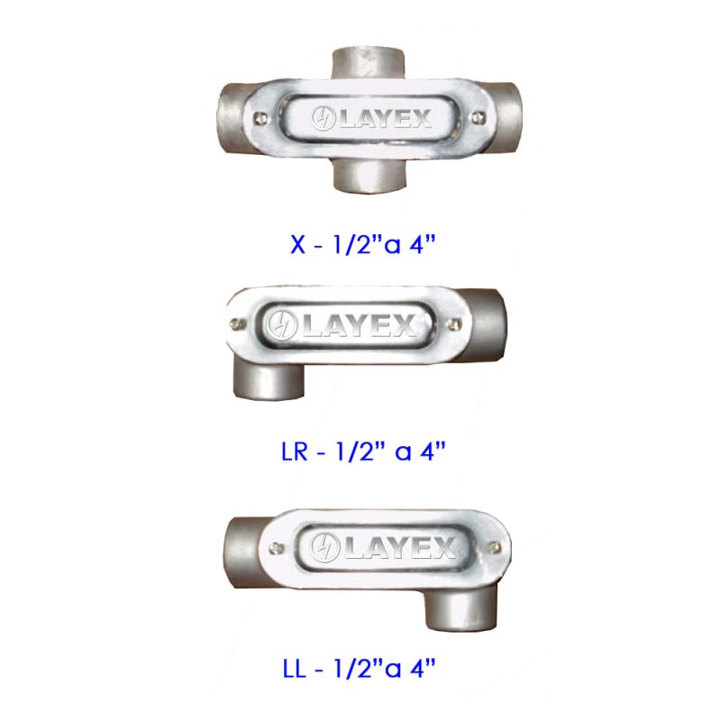 CONDULET ALUMINIO IP67/ UL, TIPO LB-LR-LL-C-T-X – Layex – Fabrica de ...